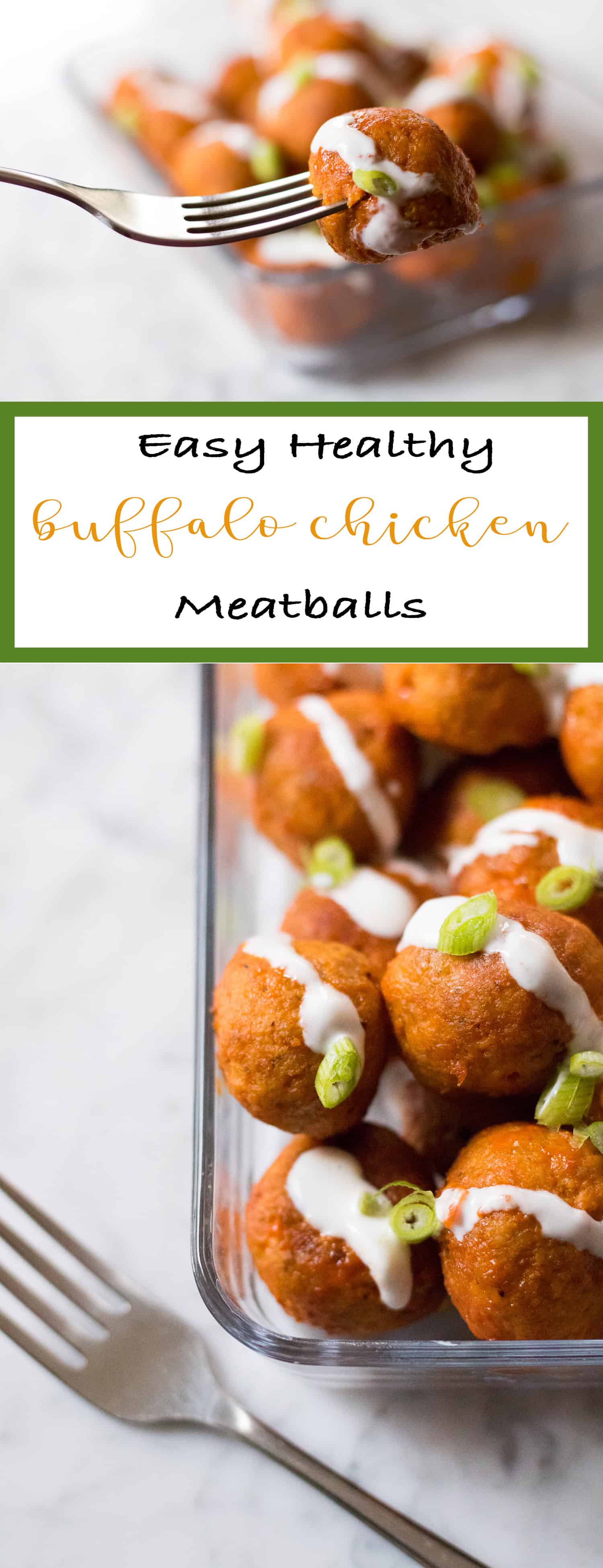 Healthy Baked Buffalo Chicken Meatballs - Lifestyle of a Foodie