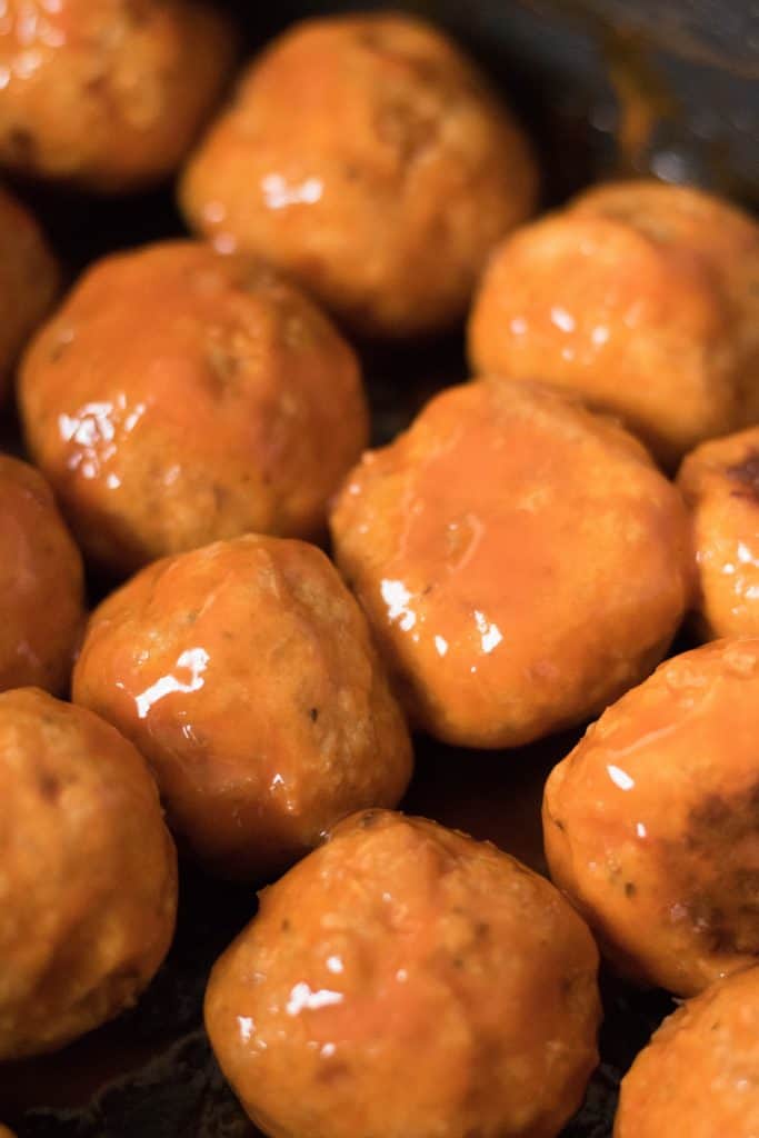 Healthy Baked Buffalo Chicken Meatballs - Lifestyle of a Foodie