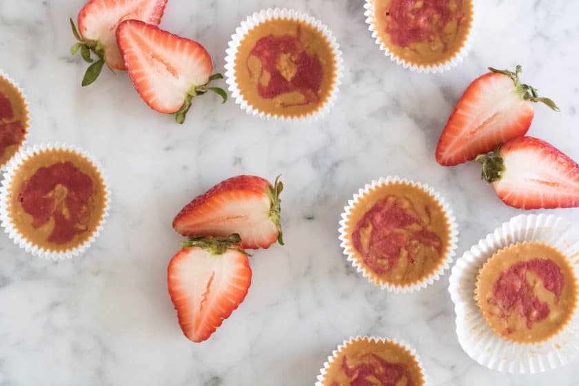 Healthier Peanut Butter and Jelly Swirl cups - Lifestyle of a Foodie