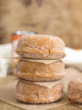 The Easiest Small Batch Pumpkin Donuts (YIELD 4) - Lifestyle of a Foodie