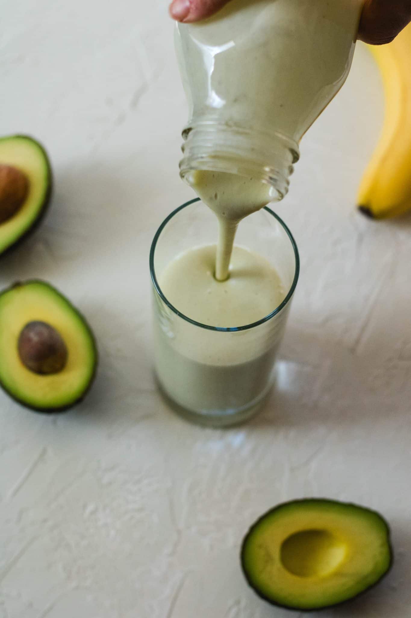 Velvety Smooth Avocado Smoothie with Banana - Lifestyle of a Foodie