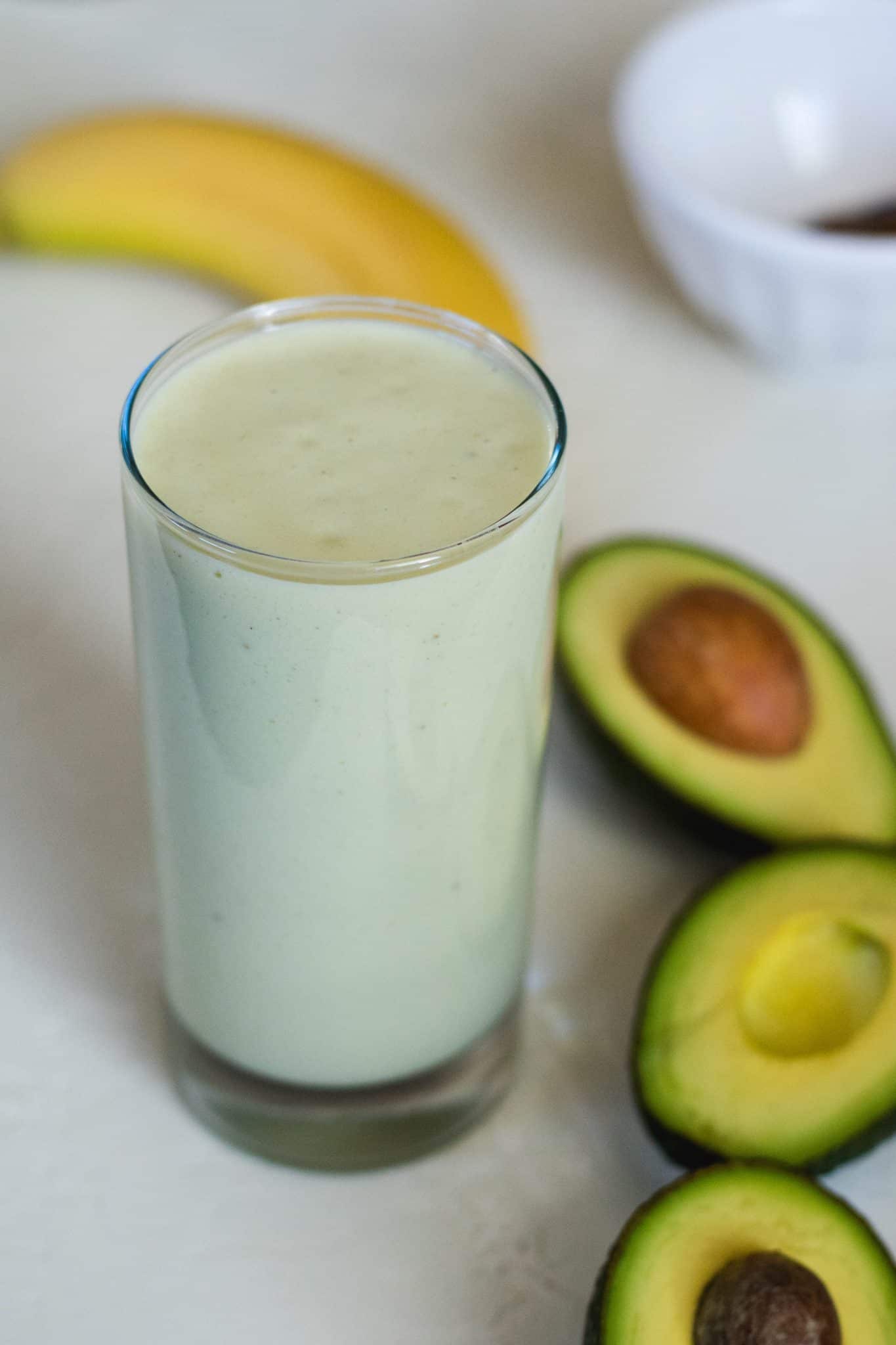 Velvety Smooth Avocado Smoothie with Banana - Lifestyle of a Foodie