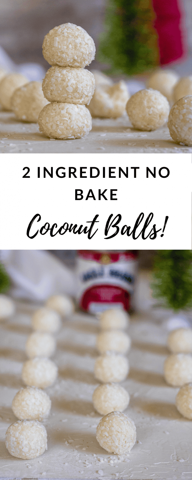 2-Ingredient No bake Coconut Balls - Lifestyle of a Foodie