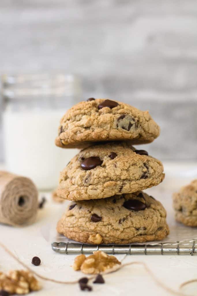 Walnut chocolate chip cookies - Lifestyle of a Foodie