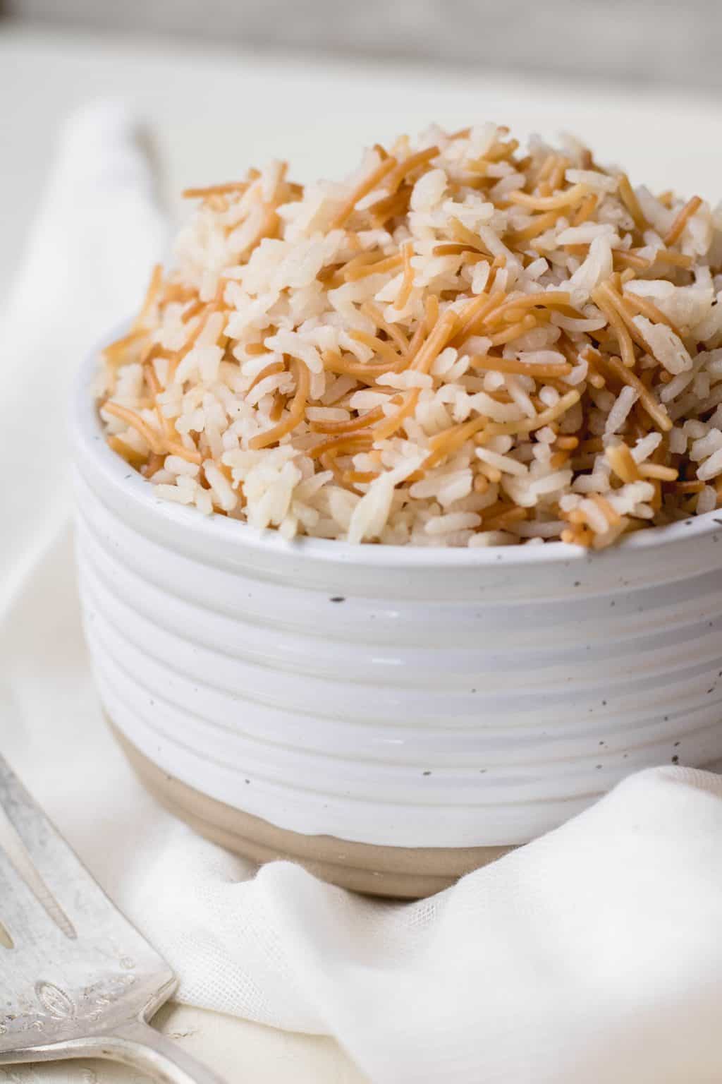 Lebanese rice pilaf with vermicelli and cinnamon - Lifestyle of a Foodie