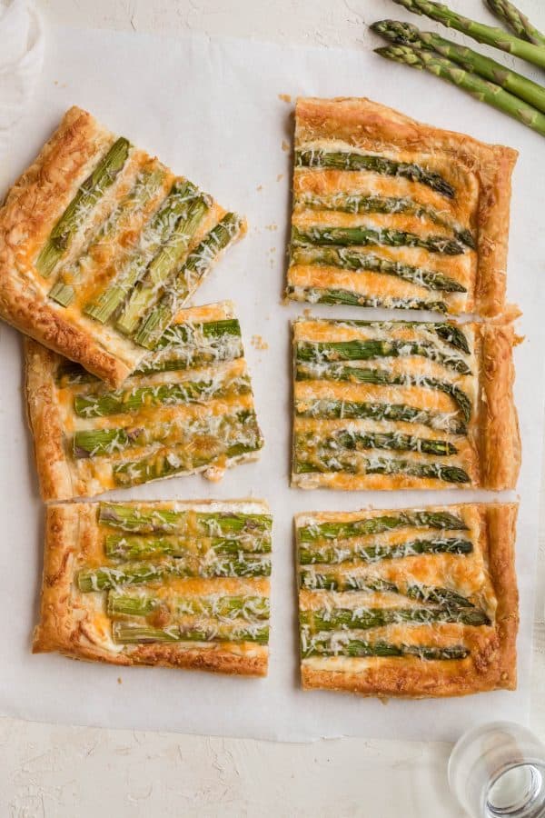 Asparagus tart with puff pastry - Lifestyle of a Foodie