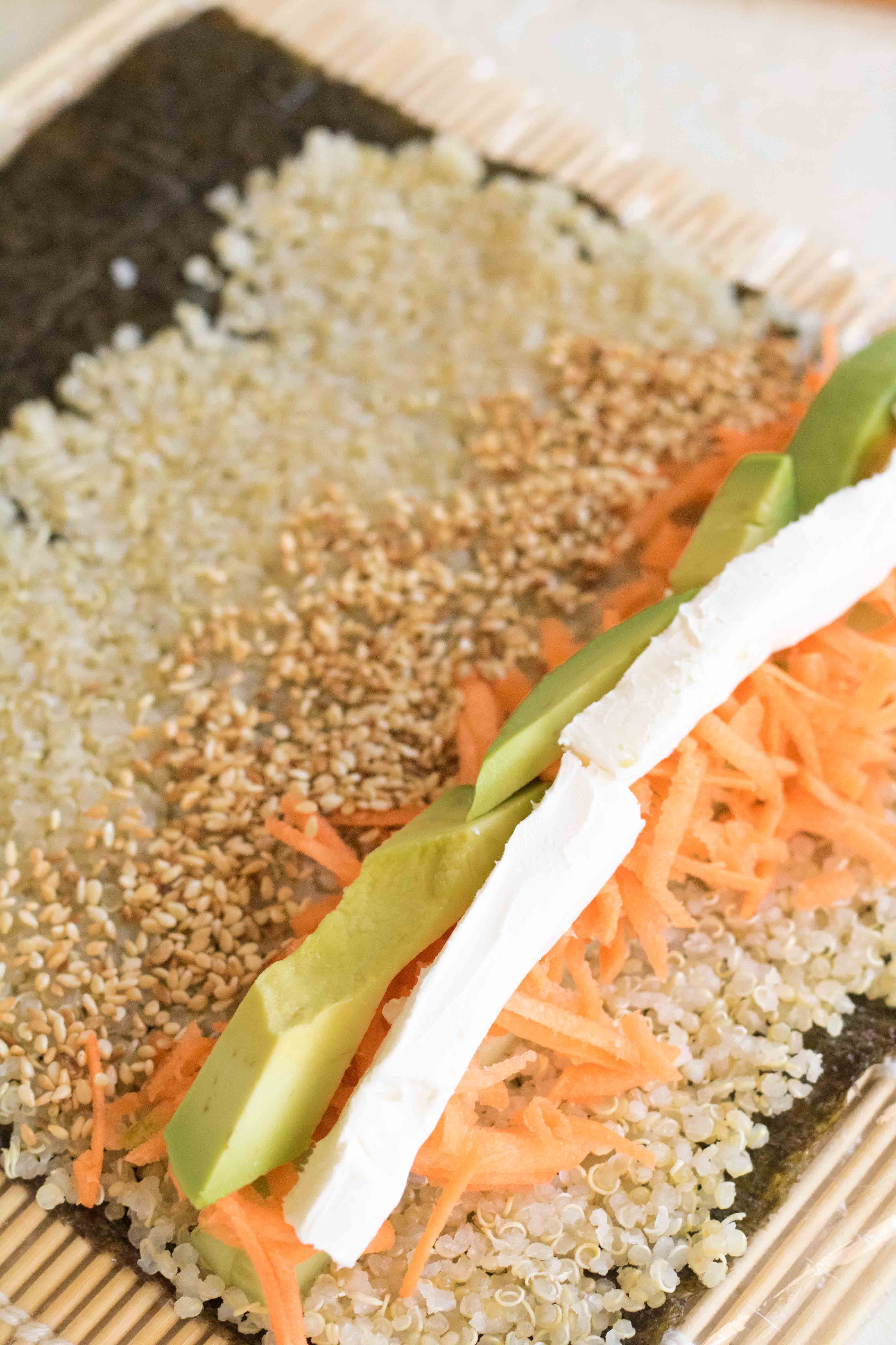 Veggie quinoa sushi | how to - Lifestyle of a Foodie