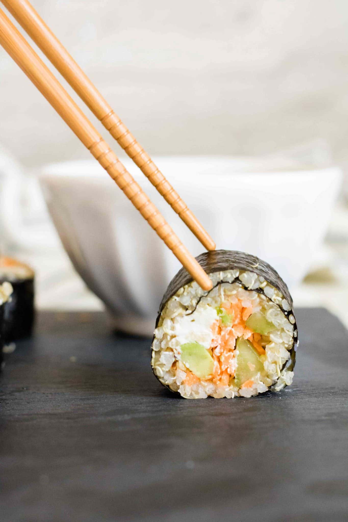 Veggie quinoa sushi | how to - Lifestyle of a Foodie