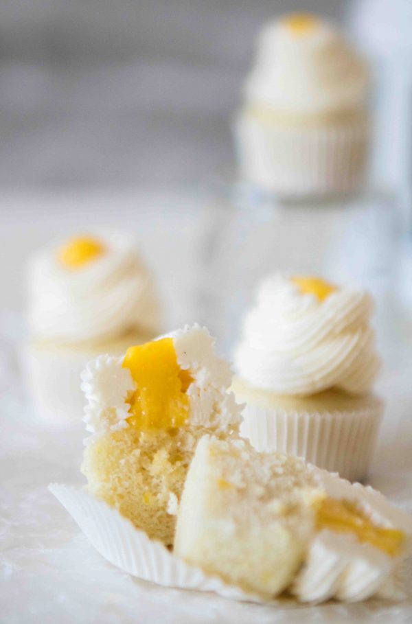Mini Lemon Cupcakes with Italian Buttercream and Lemon Curd - Lifestyle ...