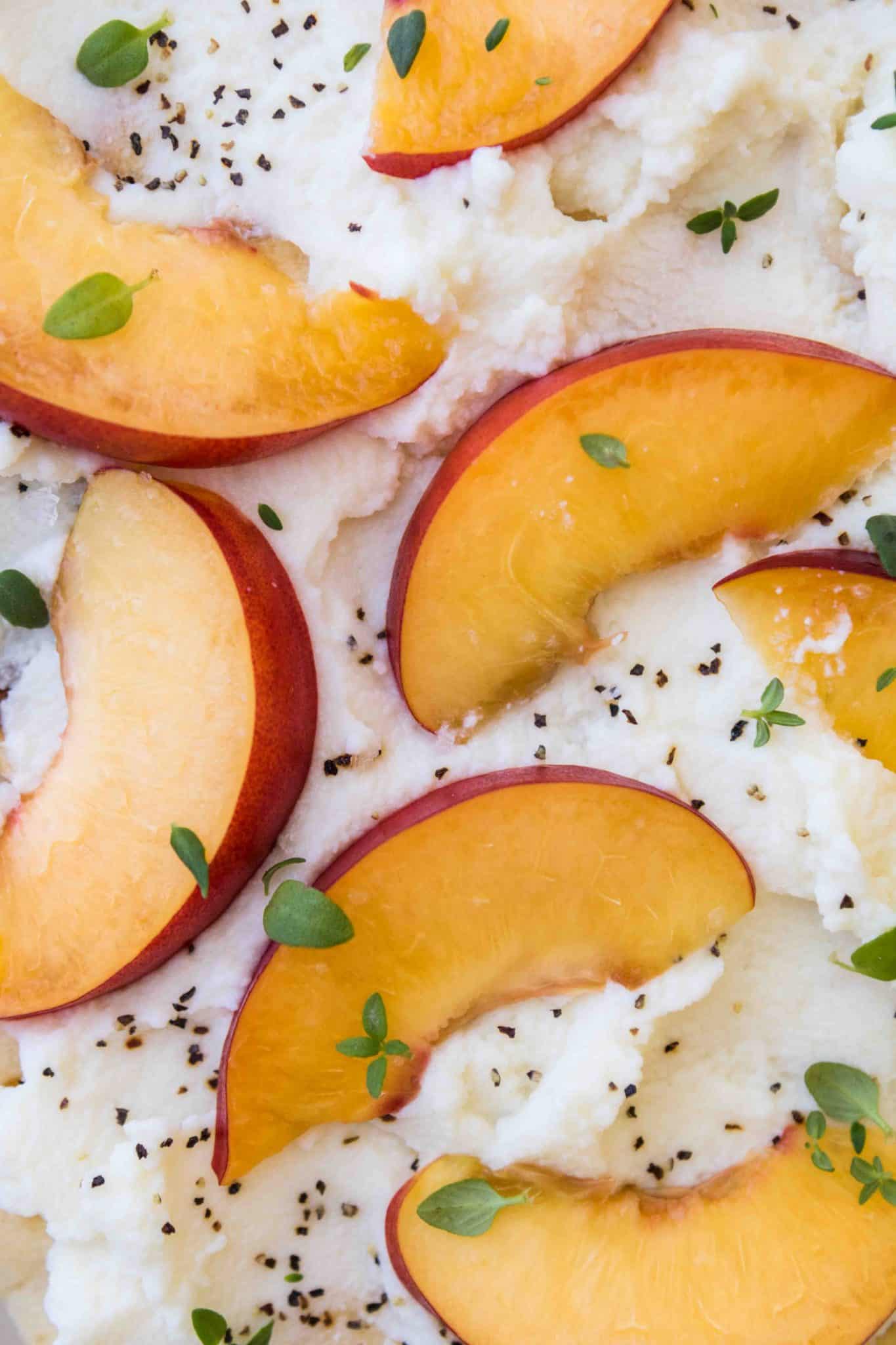 5- ingredient Nectarine Flatbread Appetizer - Lifestyle of a Foodie