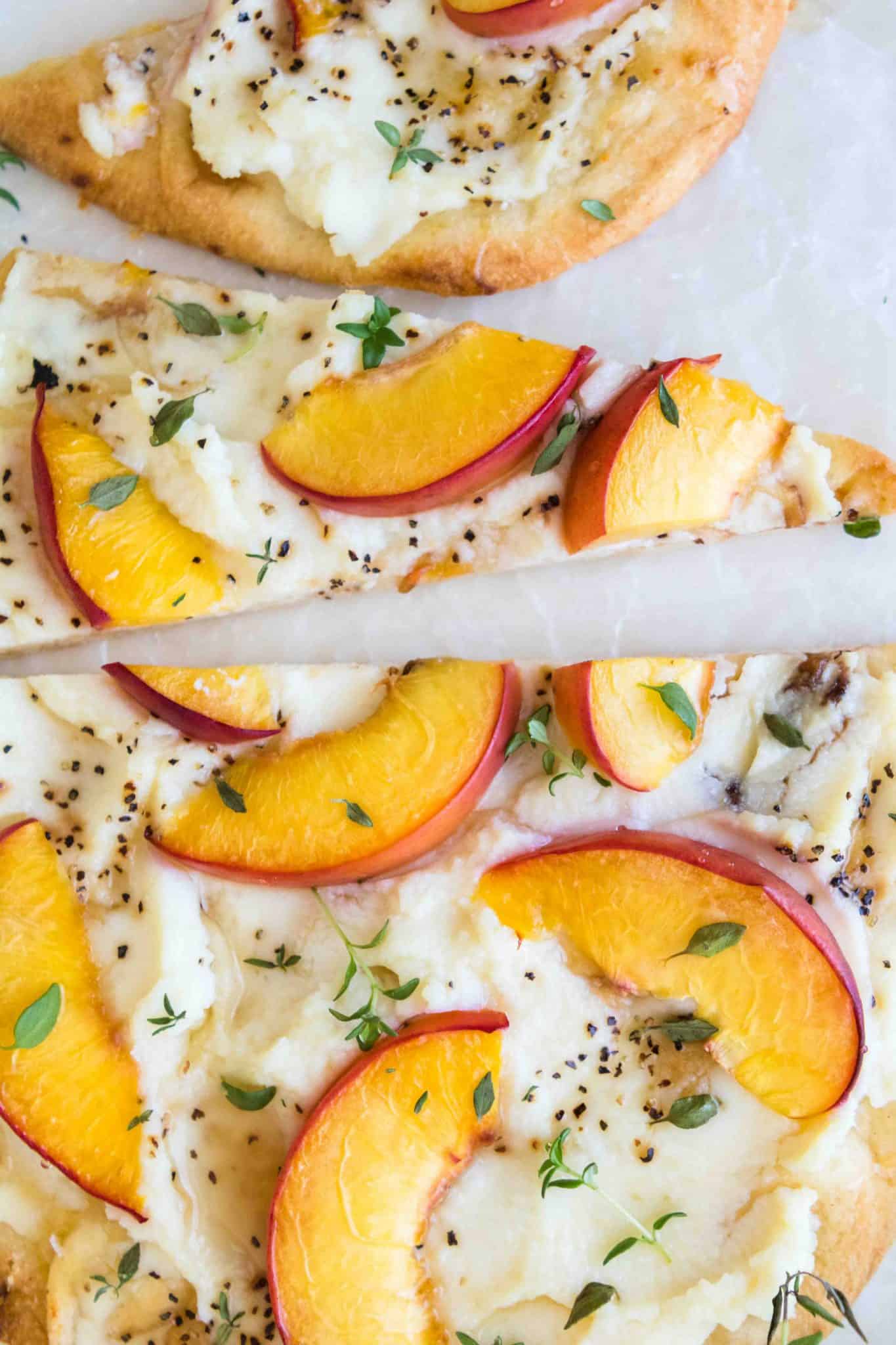 5- ingredient Nectarine Flatbread Appetizer - Lifestyle of a Foodie