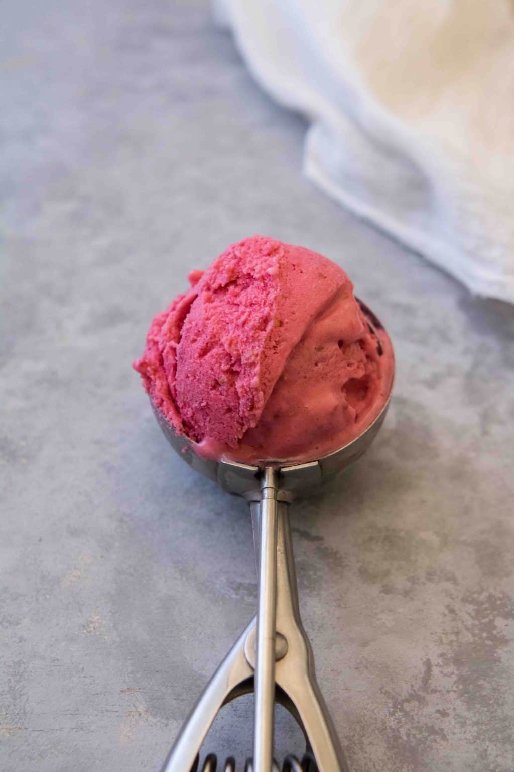 The Easiest 2-ingredient Raspberry Sorbet - Lifestyle of a Foodie
