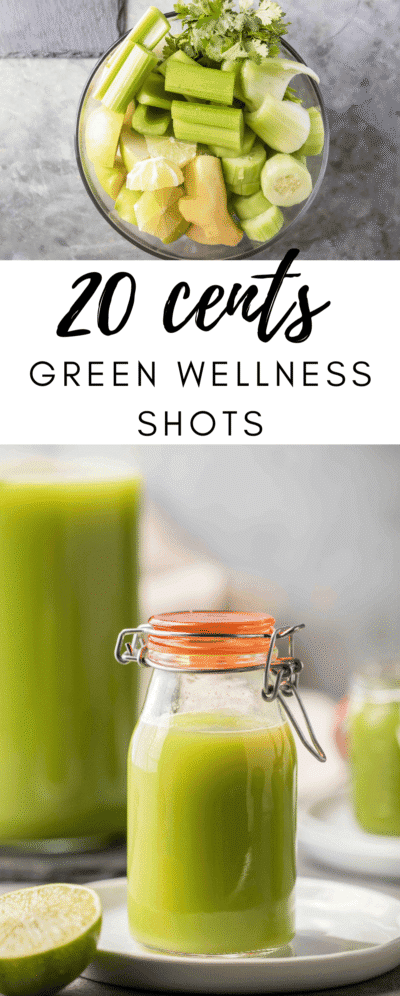 20 Cents healthy Green Shots at home! (no juicer) - Lifestyle of a Foodie