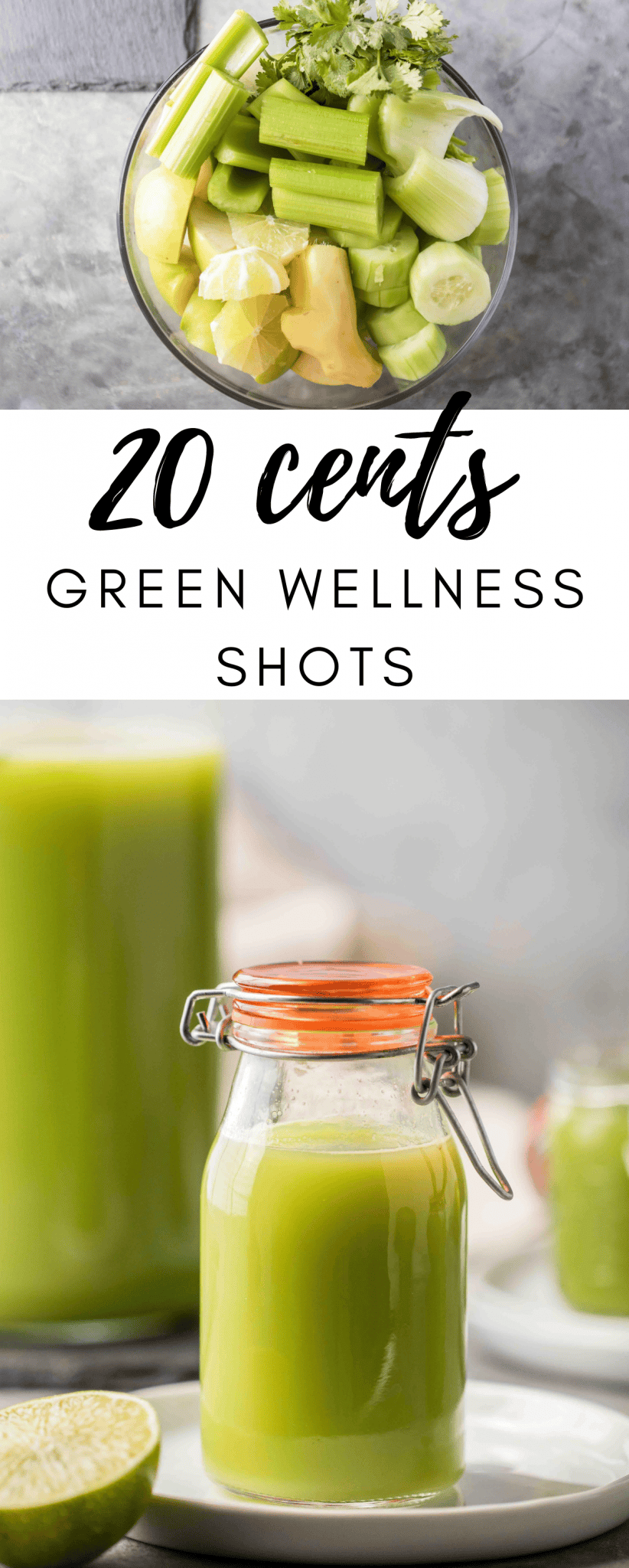 20 Cents healthy Green Shots at home! (no juicer) - Lifestyle of a Foodie