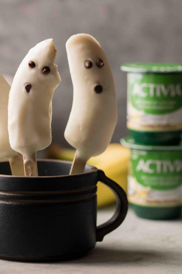 Boonanas - Frozen Banana Ghosts Halloween treat - Lifestyle of a Foodie