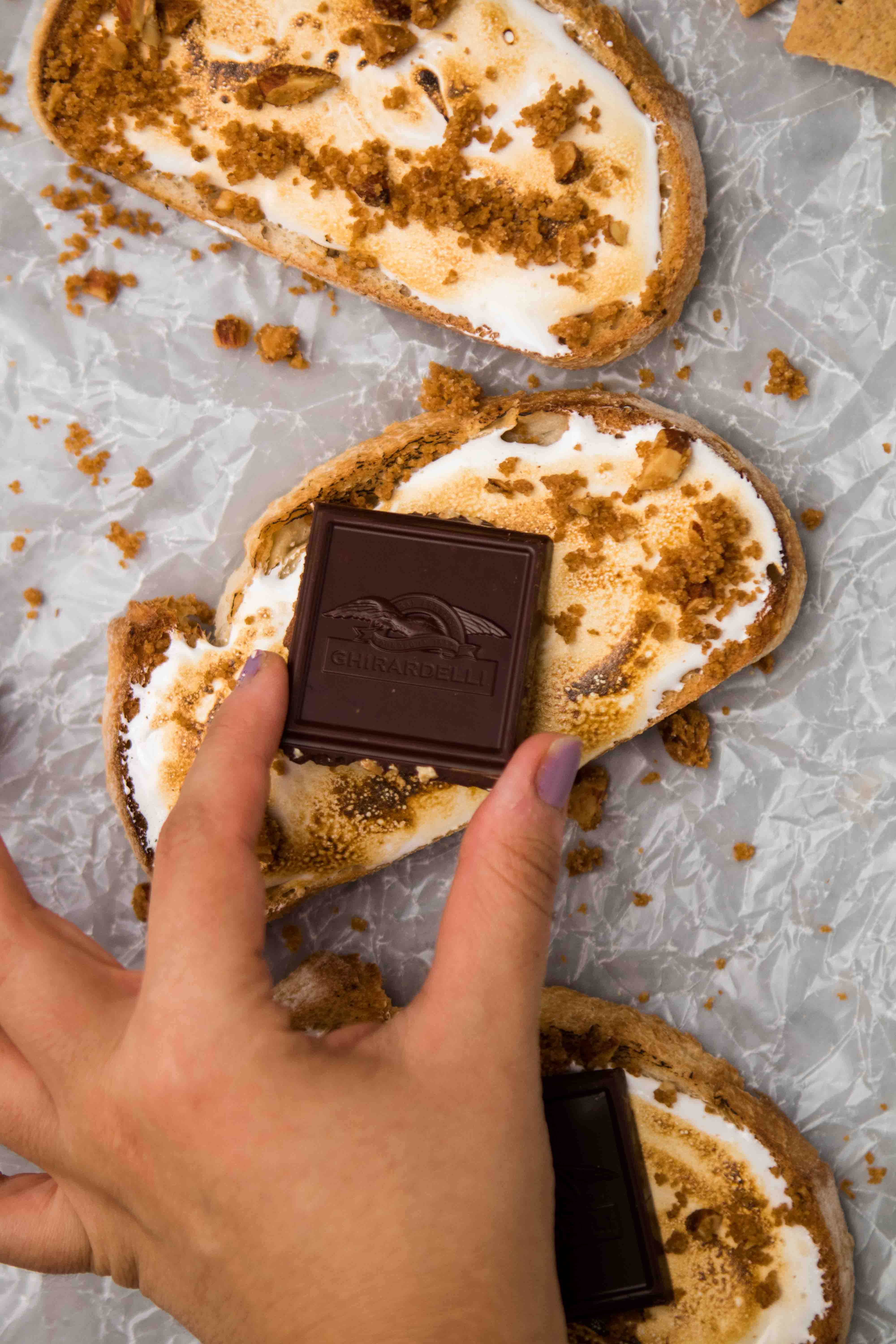 Your favorite Fancy Ghirardelli S'mores Toast recipe - Lifestyle of a ...