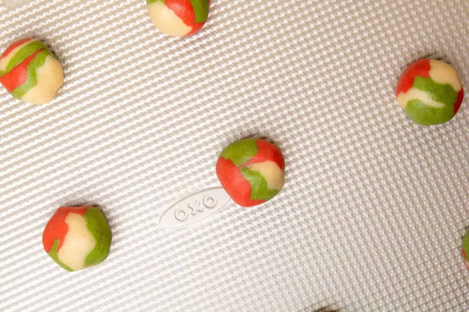 Festive Marbled Christmas Sugar cookie recipe - Lifestyle of a Foodie