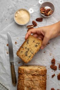 Rich Maple Pecan Bread Loaf with Creme Fraiche - Lifestyle of a Foodie