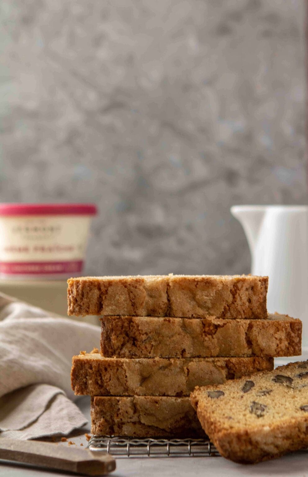 Rich Maple Pecan Bread Loaf with Creme Fraiche - Lifestyle of a Foodie