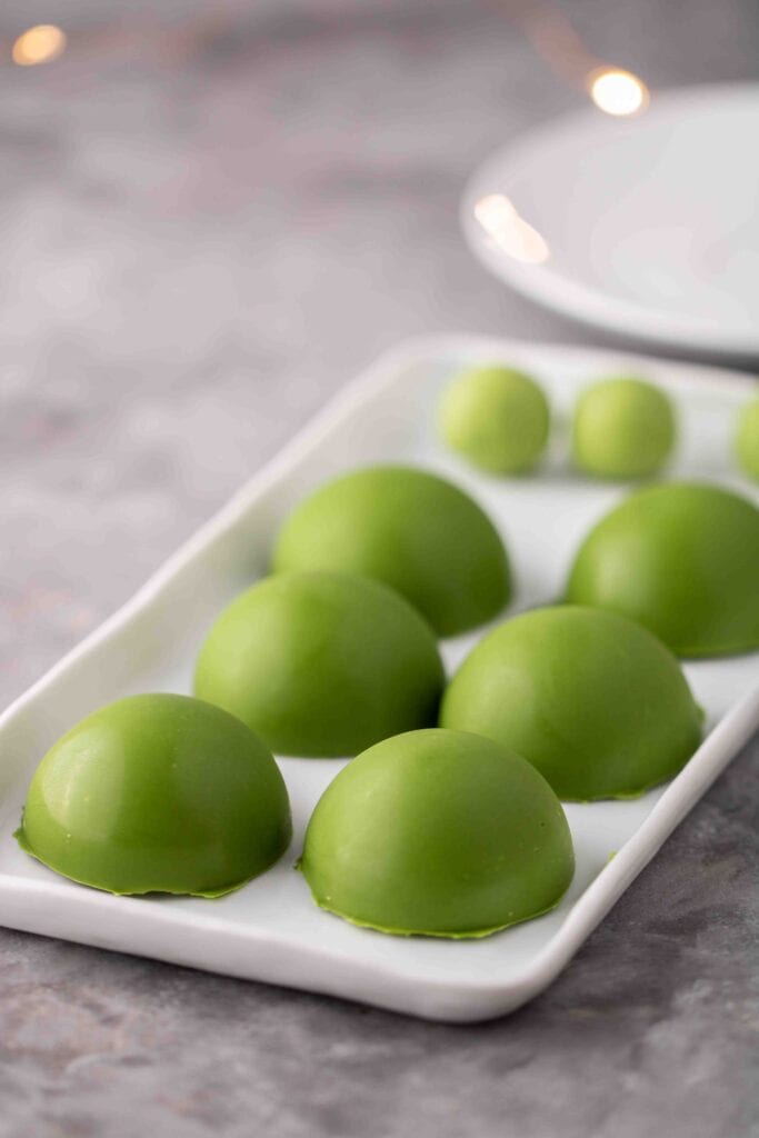 Cute Green Tea Matcha Hot Chocolate Bombs - Lifestyle of a Foodie