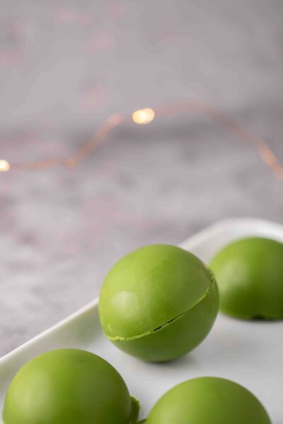 Cute Green Tea Matcha Hot Chocolate Bombs - Lifestyle of a Foodie