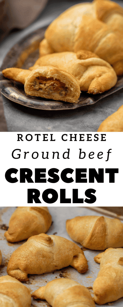 Quick Rotel cheese & ground beef crescent rolls - Lifestyle of a Foodie