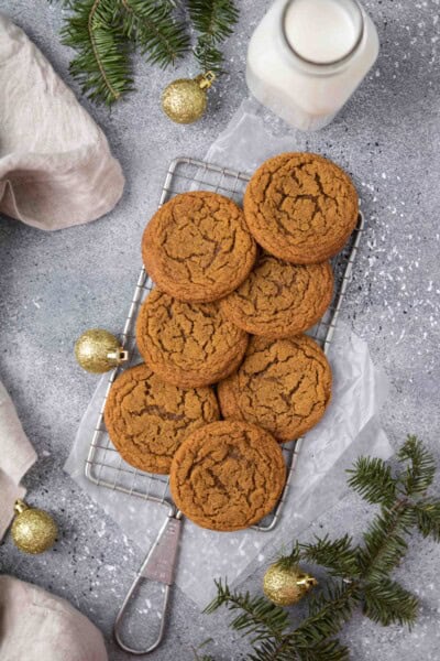 The best Soft and Chewy Ginger molasses cookies - Lifestyle of a Foodie
