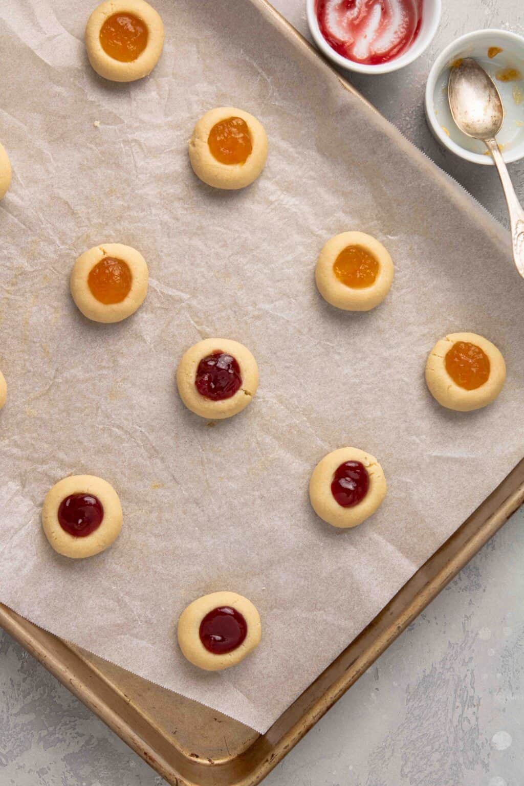 The Best Almond Thumbprint Cookies with Jam - Lifestyle of a Foodie
