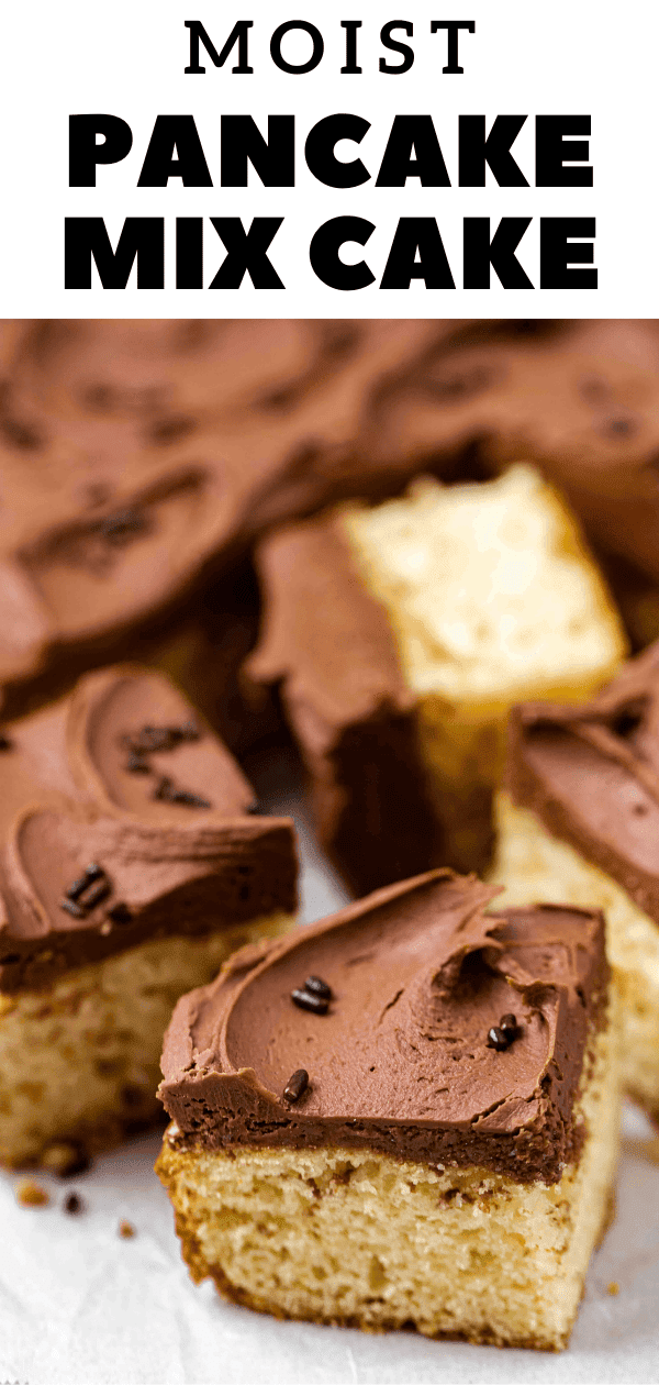 Easy Vanilla Pancake Mix Cake - Lifestyle of a Foodie