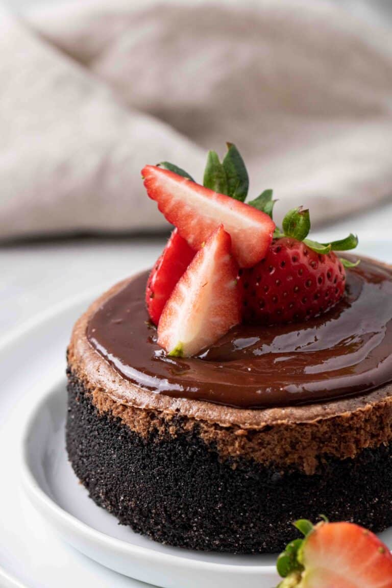 Mini Chocolate Cheesecake for Two (4-Inch Pan Recipe)