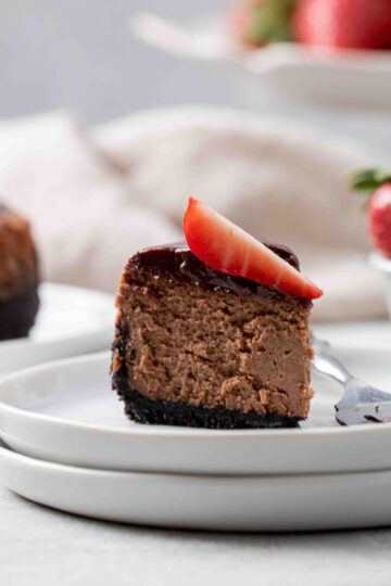 The creamiest chocolate cheesecake mini recipe! - Lifestyle of a Foodie