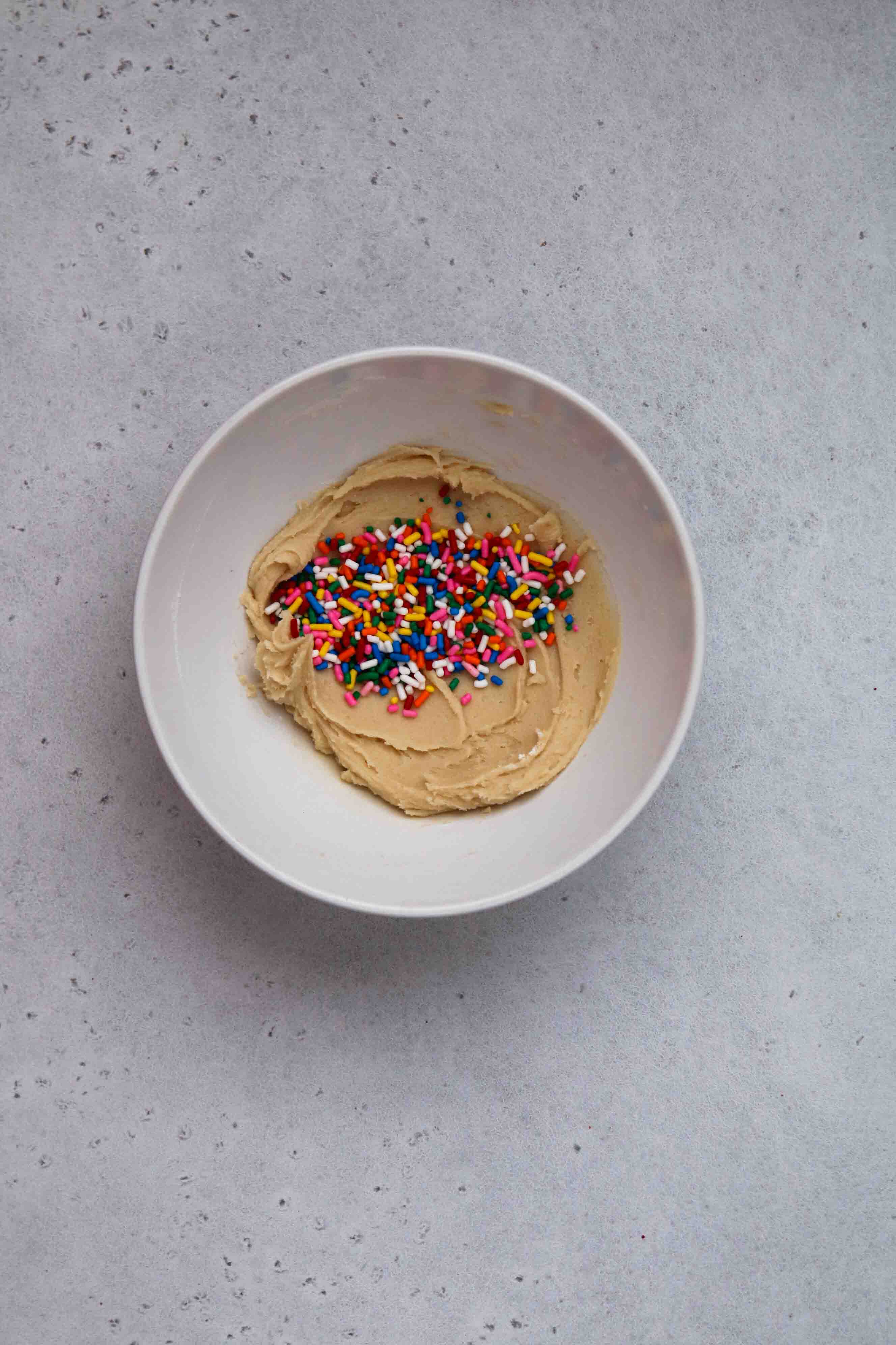Edible Funfetti Cookie Dough for One - Lifestyle of a Foodie