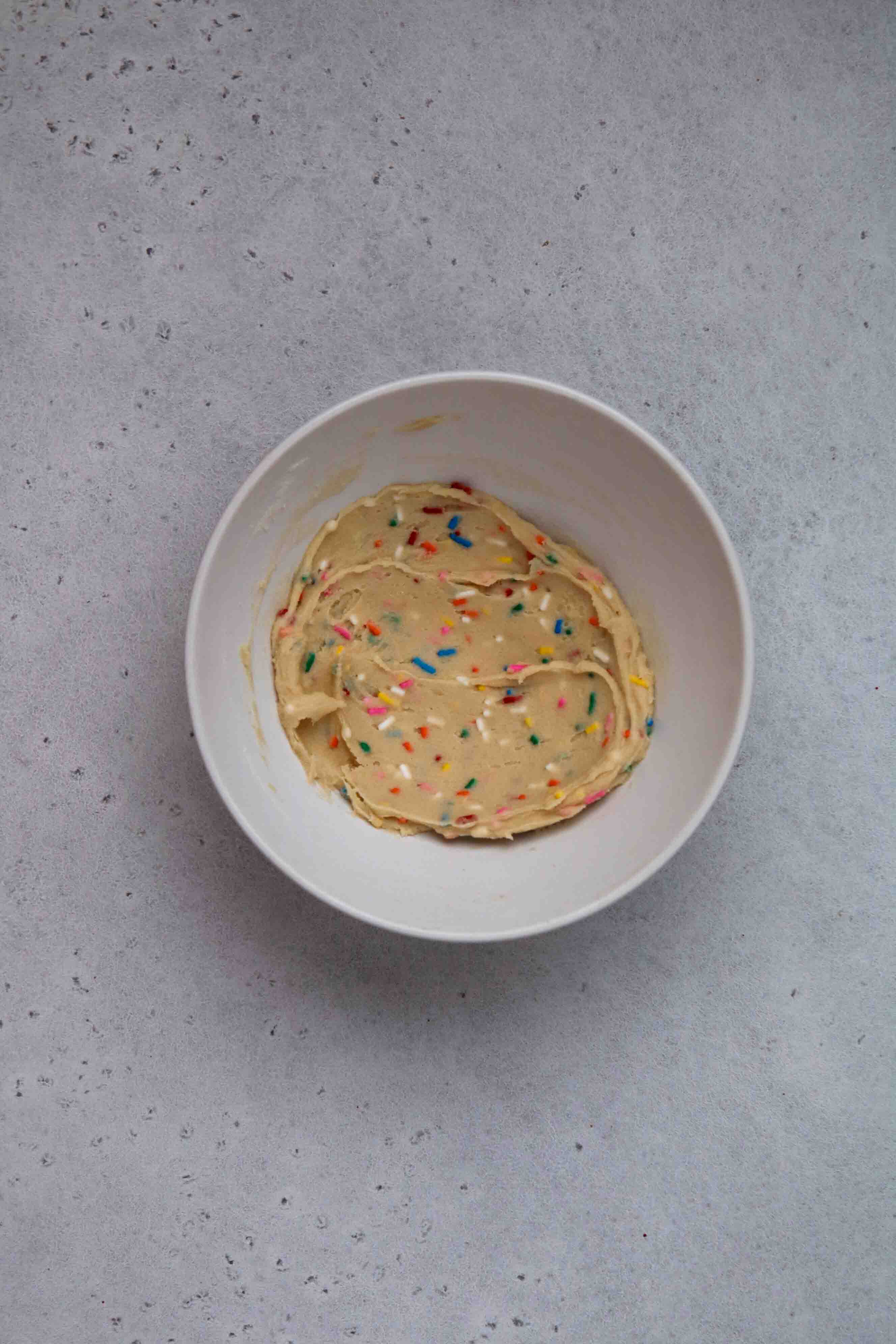 Edible Funfetti Cookie Dough for One - Lifestyle of a Foodie
