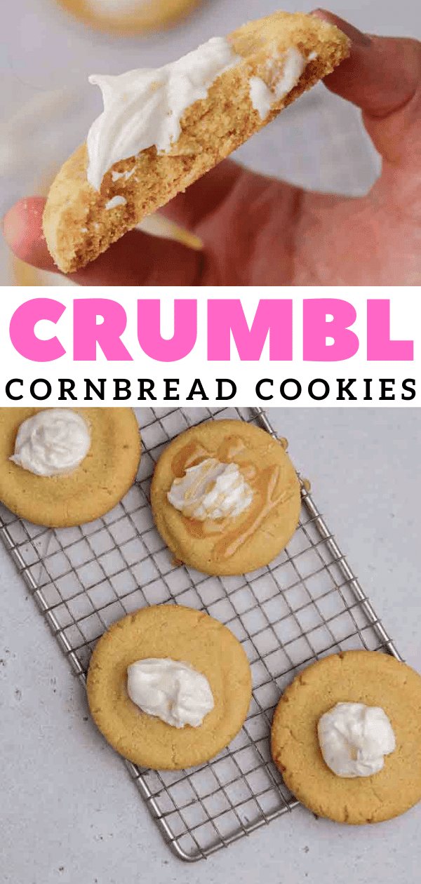 The Best CRUMBL Cornbread Cookies with Honey buttercream - Lifestyle of ...