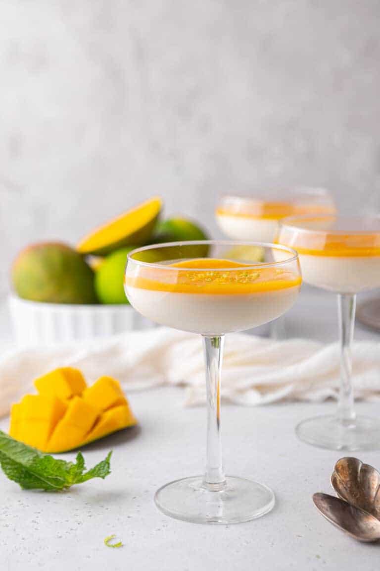 The Easiest Creamy Mango Panna Cotta - Lifestyle of a Foodie