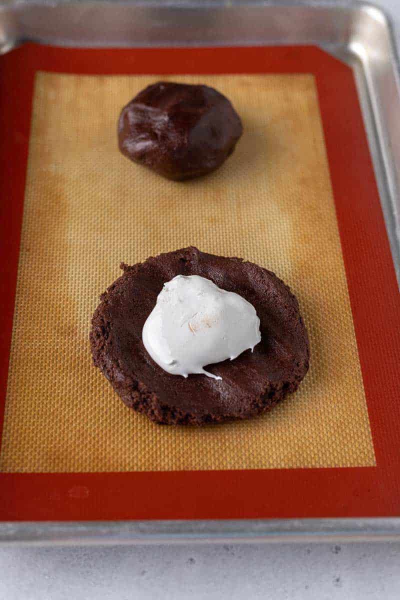 Crumbl Chocolate Mallow Cupcake Cookies - Lifestyle of a Foodie