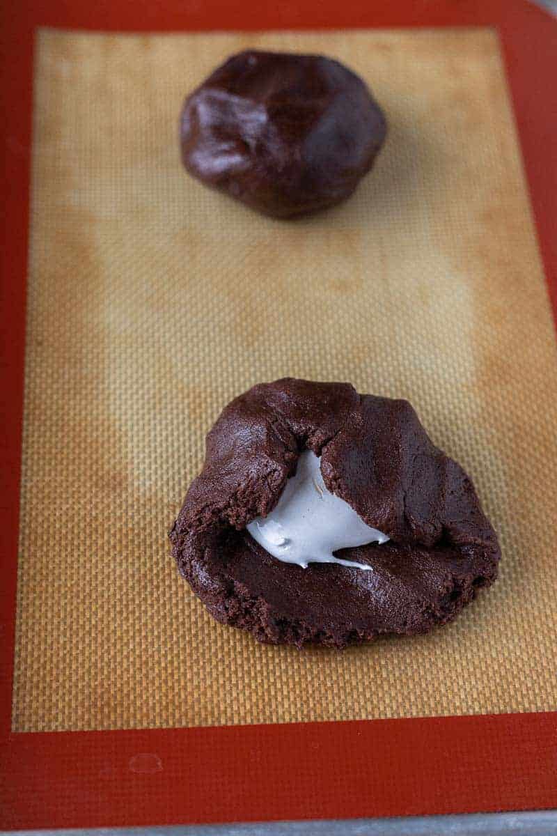 Crumbl Chocolate Mallow Cupcake Cookies - Lifestyle of a Foodie