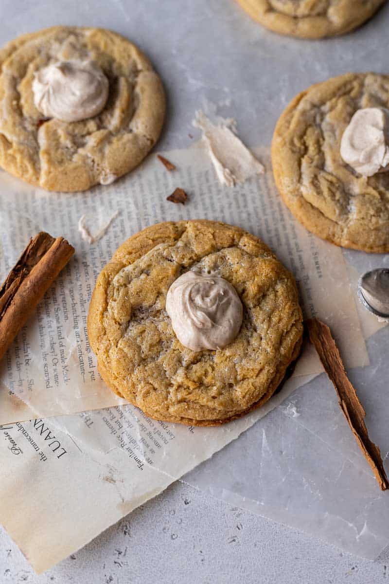 Frosted Crumbl Cinnamon Fry Bread Cookies - Lifestyle of a Foodie
