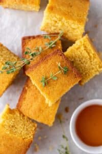 Easy Small batch Cornbread in a Loaf Pan - Lifestyle of a Foodie
