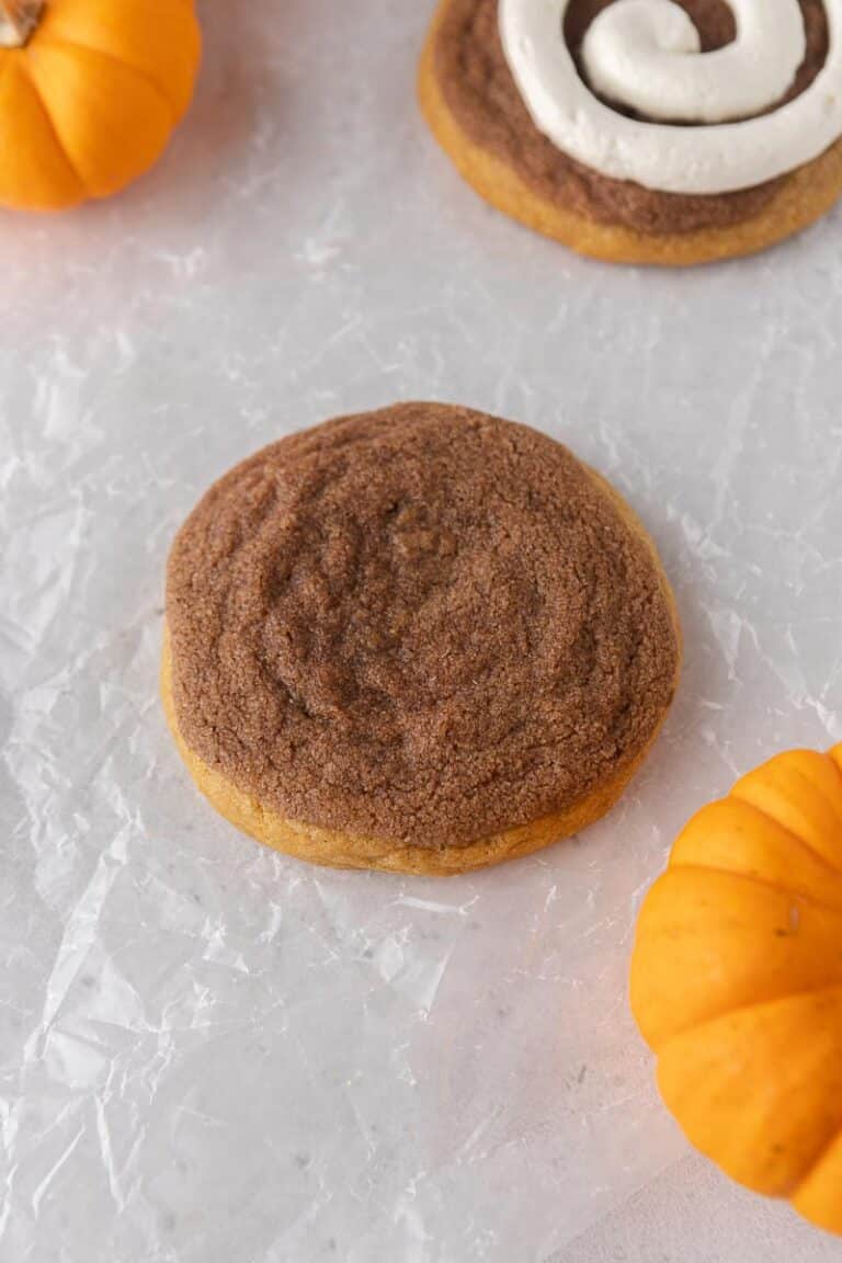 Chewy Crumbl Pumpkin Roll Cookies - Lifestyle of a Foodie