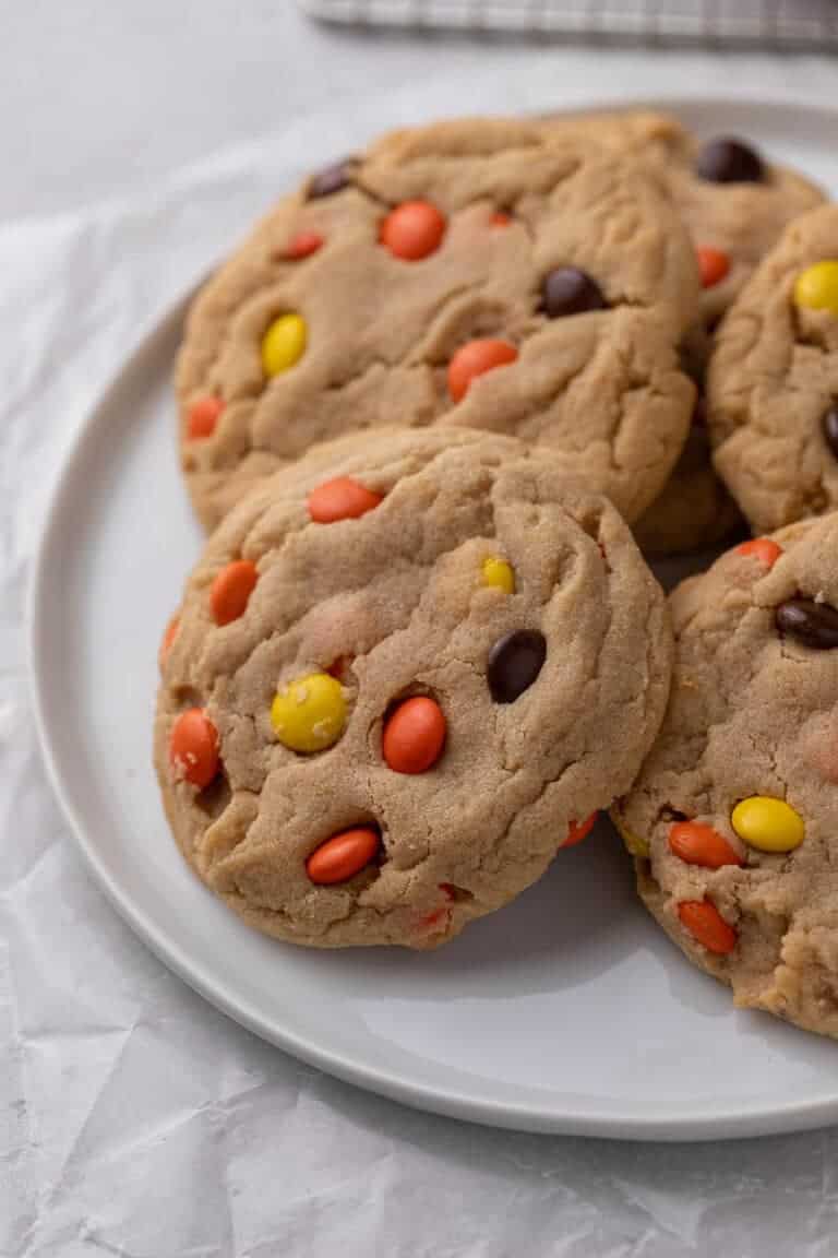 Crumbl peanut butter Reese's pieces cookies - Lifestyle of a Foodie