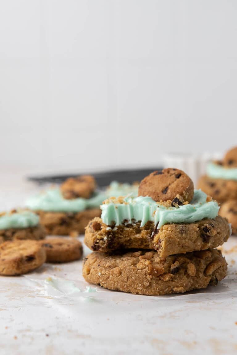Crumbl blue monster cookies with chips ahoy - Lifestyle of a Foodie
