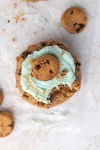 Crumbl blue monster cookies with chips ahoy - Lifestyle of a Foodie
