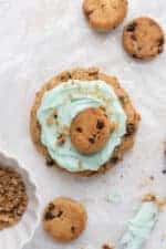 Crumbl blue monster cookies with chips ahoy - Lifestyle of a Foodie