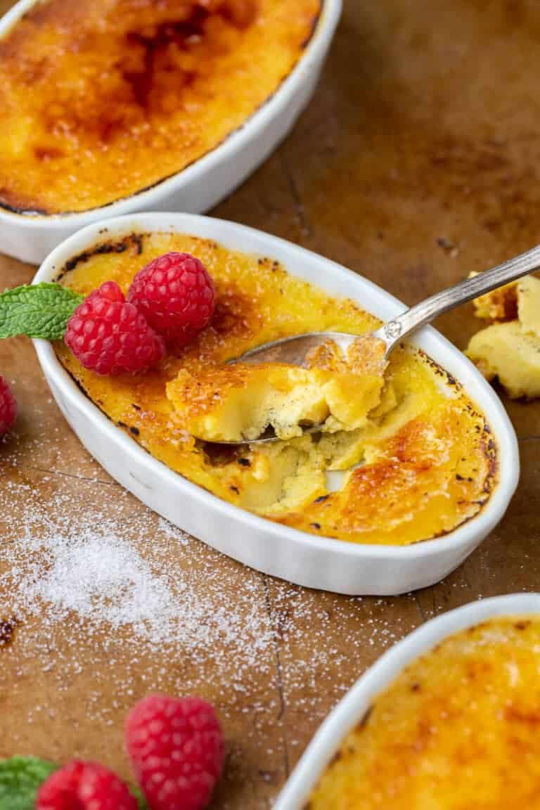The Best 3-Ingredient Creme Brulee with Ice Cream - Lifestyle of a Foodie