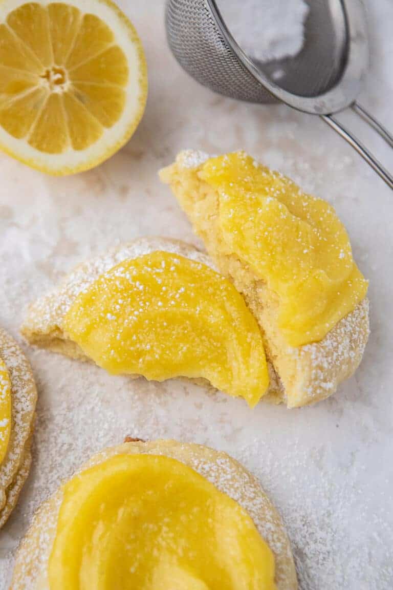 Easy Chilled Crumbl Lemon Bar Cookies - Lifestyle of a Foodie