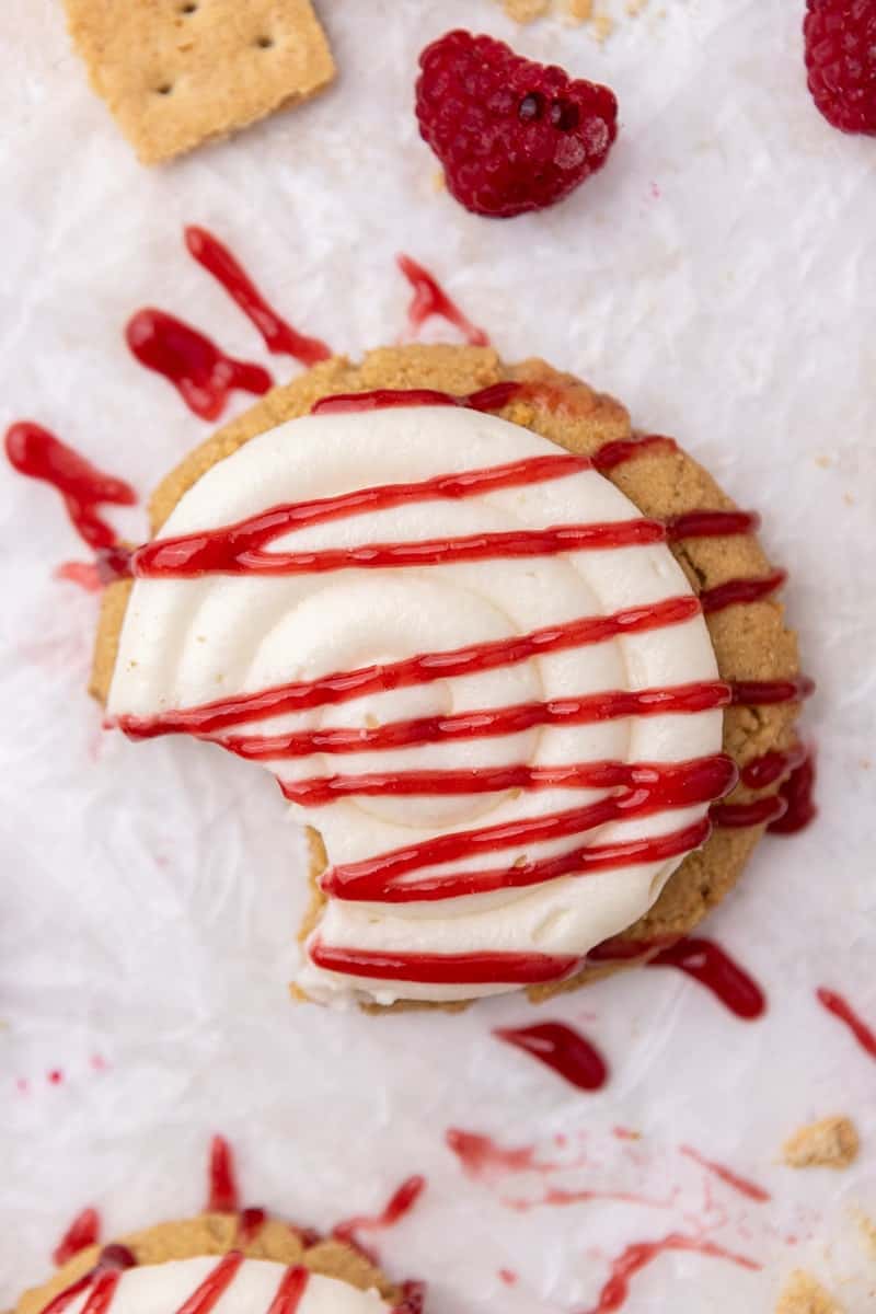 The best Crumbl Raspberry Cheesecake Cookies EVER! - Lifestyle of a Foodie