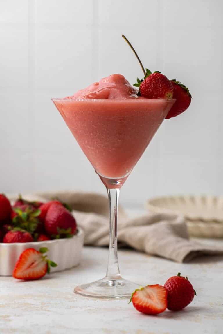 Easy Frosé with Strawberries - Lifestyle of a Foodie