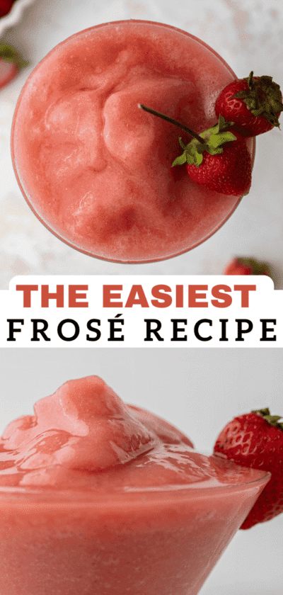 Easy Frosé with Strawberries - Lifestyle of a Foodie