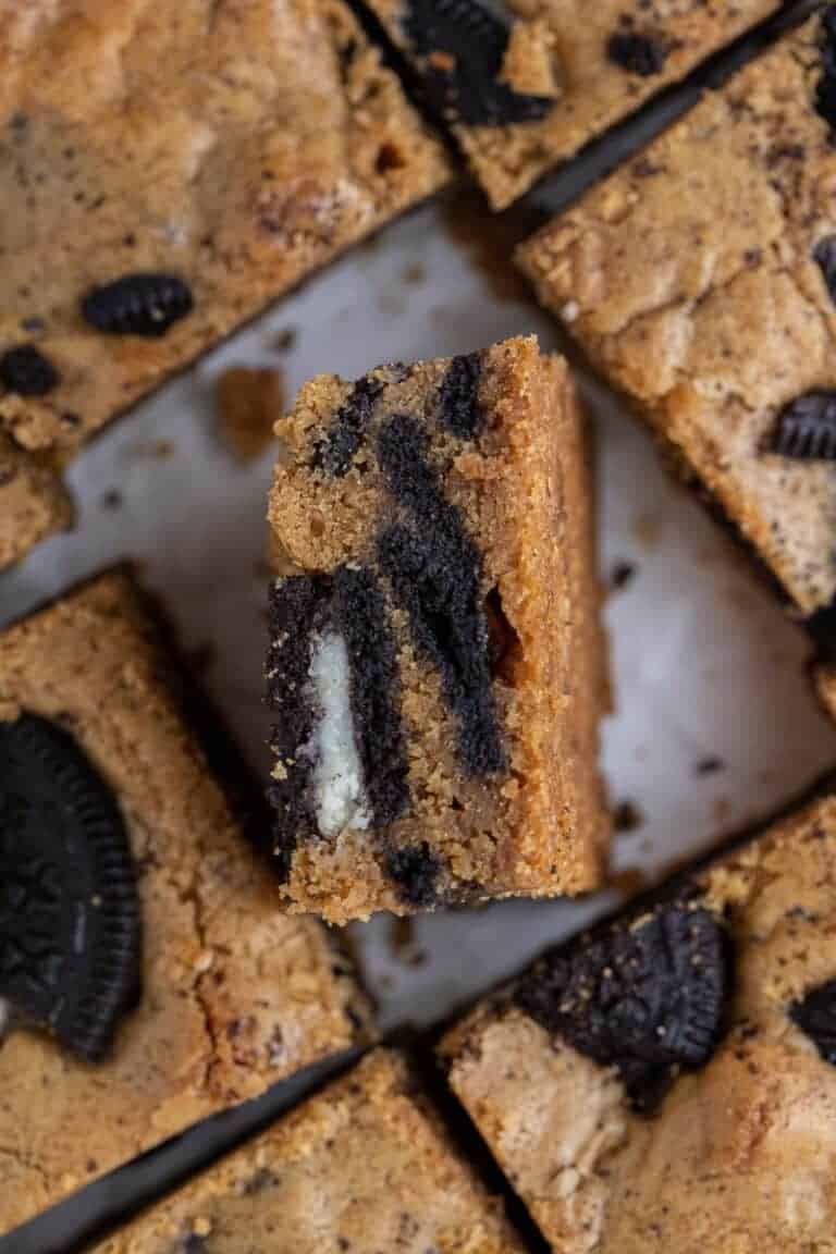 The best Oreo blondies - Lifestyle of a Foodie